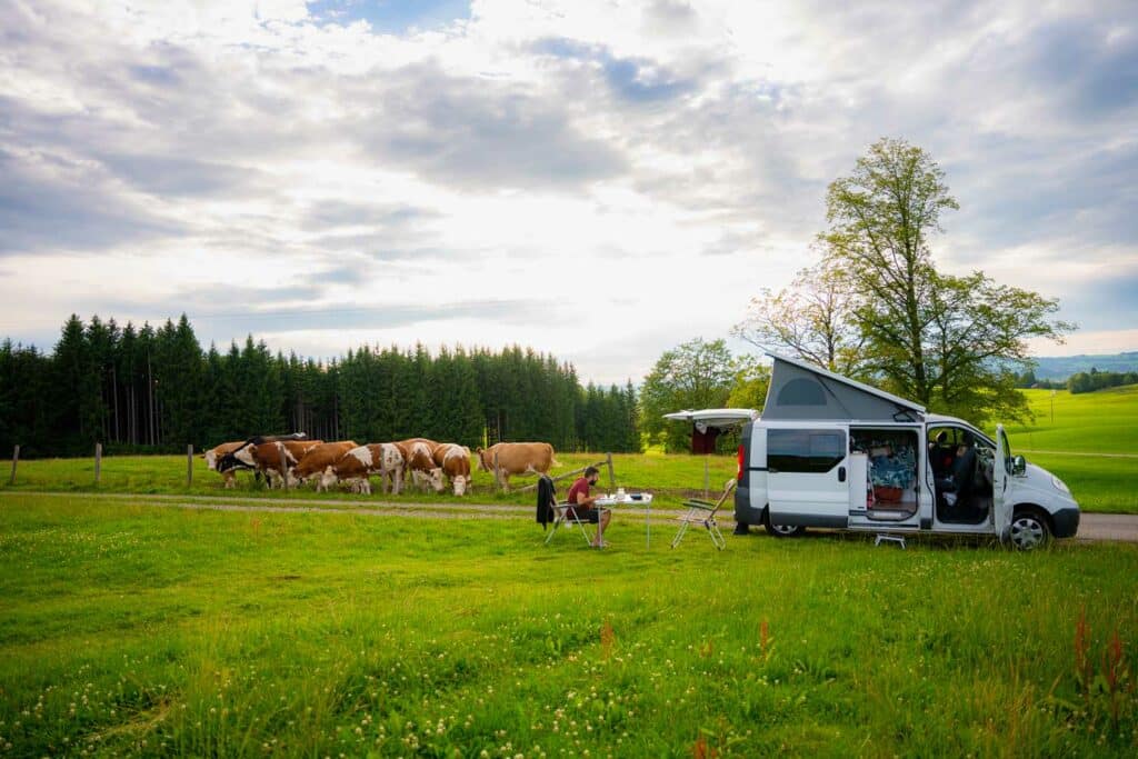 Dormir en van ou camping-car en Suisse